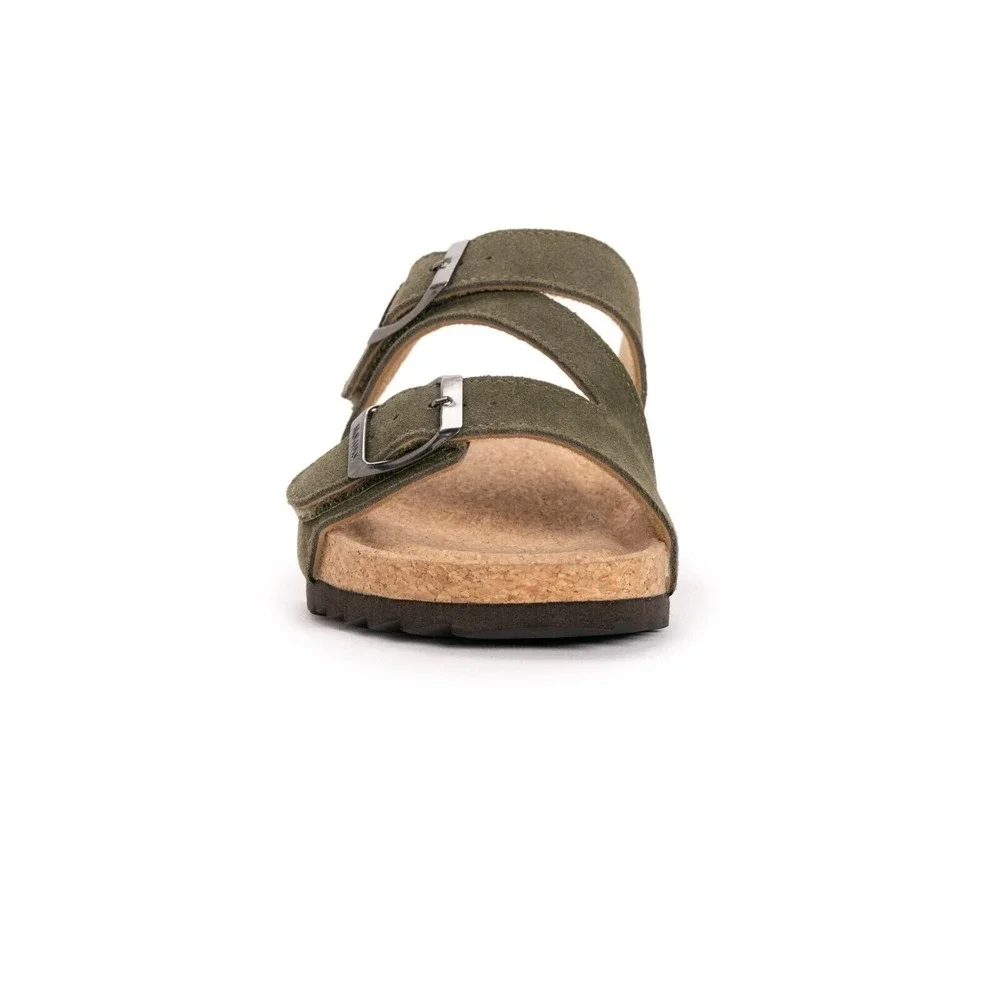 Muk Luks | Shoes | Womens Sandals By Muk Luks Poppy Green Suede Size 8 ...